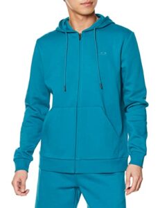 oakley men's relax full zip hoodie, aurora blue