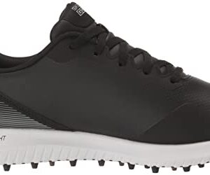 Skechers Men's Max 2 Arch Fit Waterproof Spikeless Golf Shoe Sneaker, Black/White, 12 Wide