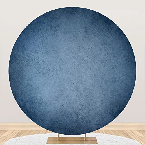 Leyiyi 7.5x7.5ft Blue Round Backdrop Cover Polyester Abstract Gradient Blurry Color Photography Background Adult Child Baby Headshots Photocall Professional Portrait Photo Studio Props