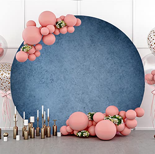 Leyiyi 7.5x7.5ft Blue Round Backdrop Cover Polyester Abstract Gradient Blurry Color Photography Background Adult Child Baby Headshots Photocall Professional Portrait Photo Studio Props