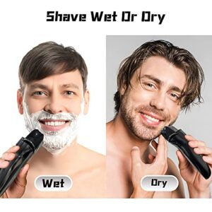 Foil Shaver for Men, Rechargeable Electric Razor, Wet and Dry Waterproof IPX6, Body Shavers with Pop-up Beard Trimmer, LED Display, 8200 RPM