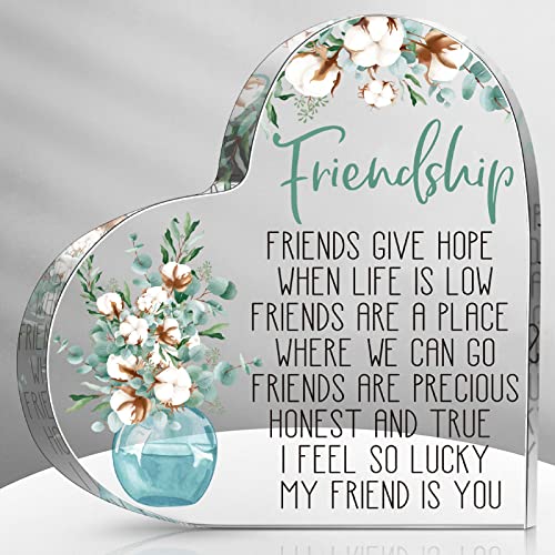 Friend Gifts for Women Friend Friendship Birthday Gifts for Women Bestie Gifts, Acrylic