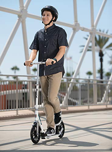 Razor A5 Air Kick Scooter for Kids Ages 8+ - Extra-Long Deck & A6 Kick Scooter for Kids Ages 8+ - Extra-Tall Handlebars & Longer Deck