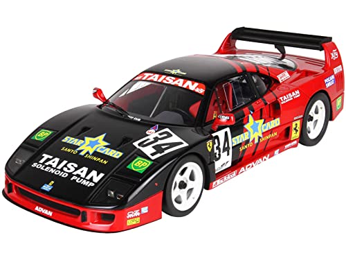 BBR Ferrari F40 LM #34 JGTC Japan Grand Touring Car Championship (1995) with Display CASE Ltd Ed to 99 Pieces Worldwide 1/18 Model Car P 18139 D