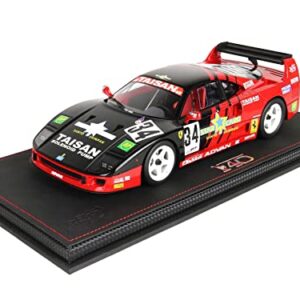 BBR Ferrari F40 LM #34 JGTC Japan Grand Touring Car Championship (1995) with Display CASE Ltd Ed to 99 Pieces Worldwide 1/18 Model Car P 18139 D