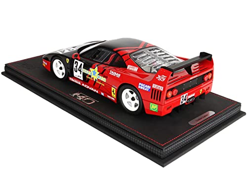 BBR Ferrari F40 LM #34 JGTC Japan Grand Touring Car Championship (1995) with Display CASE Ltd Ed to 99 Pieces Worldwide 1/18 Model Car P 18139 D