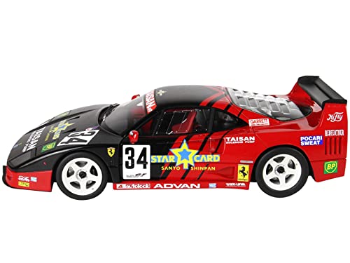 BBR Ferrari F40 LM #34 JGTC Japan Grand Touring Car Championship (1995) with Display CASE Ltd Ed to 99 Pieces Worldwide 1/18 Model Car P 18139 D