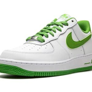 Nike mens Air Force 1 '07, White/Chlorophyll, 10.5