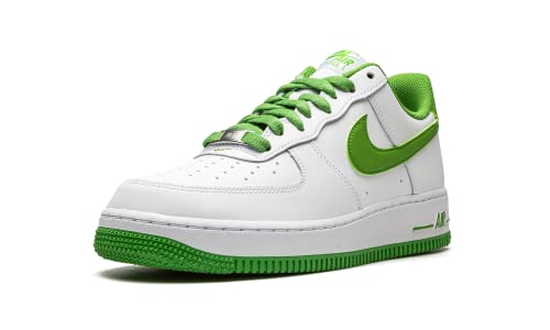 Nike mens Air Force 1 '07, White/Chlorophyll, 10.5