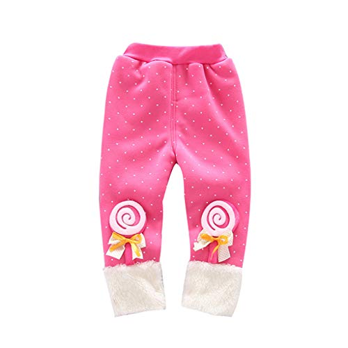 12 Month Pants Girls Thick Dot Pants Girls Toddler Baby Warm Clothes Candy Trousers Legging Kids Girls Pants Hot Pink