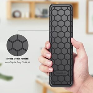 Fintie Silicone Case for Vizio XRT260 Voice Remote Control 2021, Honey Comb Anti-Slip Shockproof Cover for VIZIO XRT260 V-Series and M-Series 4K UHD HDR Smart TV Remote, Black