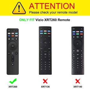 Fintie Silicone Case for Vizio XRT260 Voice Remote Control 2021, Honey Comb Anti-Slip Shockproof Cover for VIZIO XRT260 V-Series and M-Series 4K UHD HDR Smart TV Remote, Black