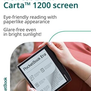 PocketBook Era E-Reader, Stardust Silver, 16GB | 7ʺ Glare-Free & Eye-Friendly Touch-Screen with E -Ink Technology | Waterproof | Text-to-Speech, Audio- & E-Book Reader | SMARTlight & Built-in Speaker