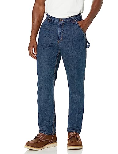 Carhartt Men's Big & Tall Loose Fit Utility Jean, Canal, 46W x 30L