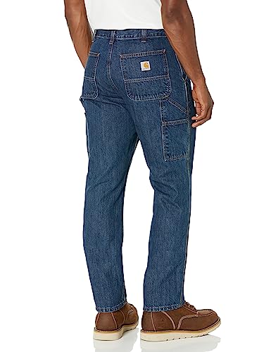 Carhartt Men's Big & Tall Loose Fit Utility Jean, Canal, 46W x 30L