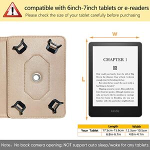 E NET-CASE Case for 6“ ebook Reader Universal Case, Folio Slim Lightweight Cover for Sony/kobo/tolino/Pocketbook 6 inch ebook Reader (deep Bule)