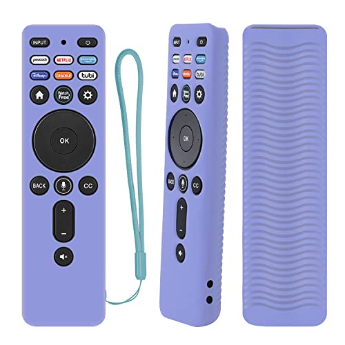 Luminous Blue Silicone XRT260 Remote Cover, Anti-Slip Shockproof Silicone Protective Case Compatible with VIZIO XRT260 Smart TV Controller with Lanyard (Glow in Dark Blue)