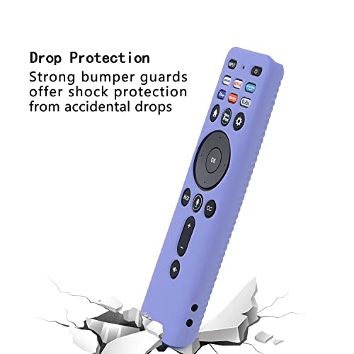 Luminous Blue Silicone XRT260 Remote Cover, Anti-Slip Shockproof Silicone Protective Case Compatible with VIZIO XRT260 Smart TV Controller with Lanyard (Glow in Dark Blue)