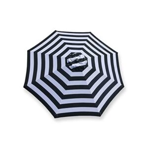 garden lucky 9ft patio umbrella replacement canopy market umbrella top outdoor umbrella canopy for 8 ribs umbrella black and white