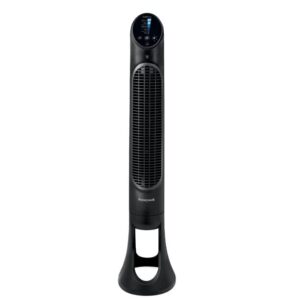 honeywell quietset oscillating electric tower stand fan 40”, powerful and quiet 5-speeds with remote control (renewed)