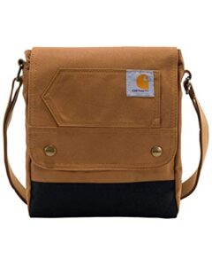 carhartt unisex snap crossbody bag brown one size