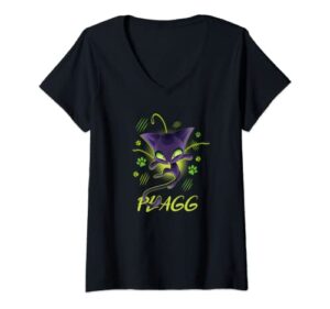 womens miraculous ladybug kwamis collection with plagg v-neck t-shirt