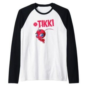 Miraculous Ladybug Kwamis Collection Tikki power Raglan Baseball Tee