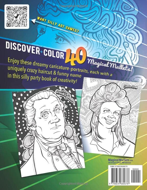 Magical Mullets! Tough Look Coloring Book