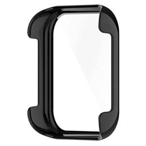 TenCloud Watch Cases for Oppo Watch 2 46mm Screen Protector Full Protective Case Watch Accessories (Black)