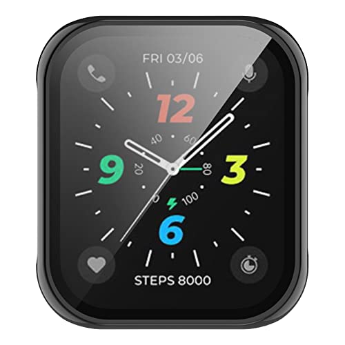 TenCloud Watch Cases for Oppo Watch 2 46mm Screen Protector Full Protective Case Watch Accessories (Black)