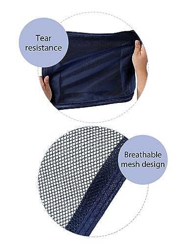 DIMJ Packing Cubes for Travel, 8 Set Luggage Packing Organizers Lightweight Suitcase Storage Bag with Multiple Sizes Travel Bag for Clothes Shoes Cosmetics Toiletries (Navy blue)