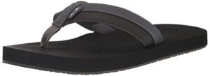 oakley men's burke flip flop, blackout, 12