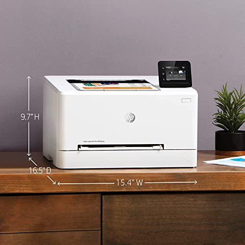 HP Color Laser Jet Pro M255dw Wireless Laser Printer, 2.7'' Color Graphic Touch Screen, 22ppm, Remote Mobile Print, Duplex Printing, Works with Alexa, Auto 2-Sided Printing, PCS USB Printer Cable