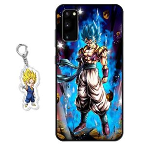 dragon super -ball z case for samsung galaxy note 10 plus, anime manga dragon super -ball z design soft silicone cover phone case for samsung note 10 plus (with cute figure keychain)