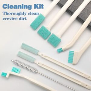 18 Pcs Small Household Cleaning Brushes by ELEMGULY,Deep Detail Crevice Brush Set for Hole, Gap, Corner, Space, Micro Crevice Scrub Cleaner Tool for Bottle, Keyboard, Window, Door Track,2 Sets