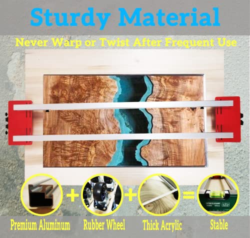 Router Sled,3 Axis Adjustable,Slab Flattening Mill,Slab Jig-Restricted Position,Router Sled for Woodworking