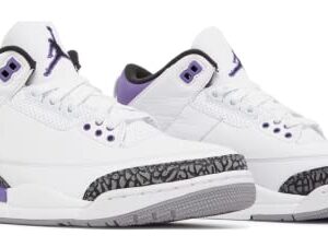 Nike Men's Air Jordan 3 Retro Basketball Shoes, White/Black-dark Iris-cement G, 8.5