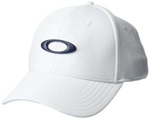 oakley unisex adult oakley tincan cap hat, white/fathom, large-x-large us