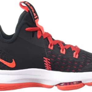 Nike Lebron Witness V Mens Basketball Trainers CQ9380 Sneakers Shoes (UK 10.5 US 11.5 EU 45.5, Black Bright Crimson 005)