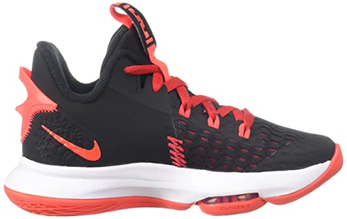 Nike Lebron Witness V Mens Basketball Trainers CQ9380 Sneakers Shoes (UK 10.5 US 11.5 EU 45.5, Black Bright Crimson 005)