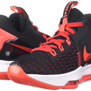 Nike Lebron Witness V Mens Basketball Trainers CQ9380 Sneakers Shoes (UK 10.5 US 11.5 EU 45.5, Black Bright Crimson 005)