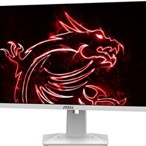 MSI G274QRFW, 27" Gaming Monitor, 2560 x 1440 (QHD), Rapid IPS, 1ms, 170Hz, G-Sync Compatible, HDR Ready, HDMI, Displayport, Tilt, Swivel, Height Adjustable,White