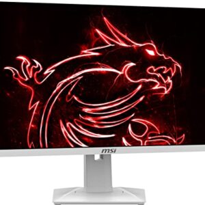 MSI G274QRFW, 27" Gaming Monitor, 2560 x 1440 (QHD), Rapid IPS, 1ms, 170Hz, G-Sync Compatible, HDR Ready, HDMI, Displayport, Tilt, Swivel, Height Adjustable,White