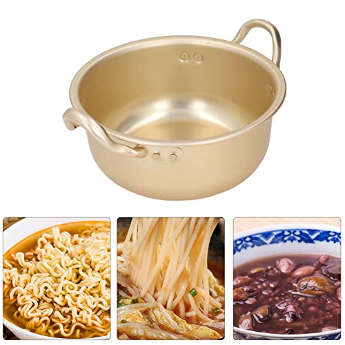 Korean Ramen Cooking Pot, Korean Ramen Pot Stackable Ramen Pot with Lid for Home Camping Hiking