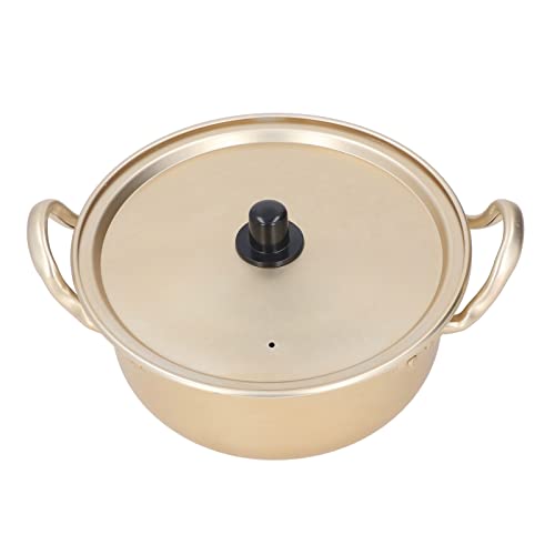 Korean Ramen Cooking Pot, Korean Ramen Pot Stackable Ramen Pot with Lid for Home Camping Hiking