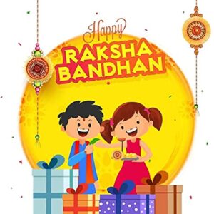 KNETLI Rakhi for Brother Set of 7 Rakhis with Roli Chawal Tika- Raksha Bandhan Rakhi Bracelet for Brother Rakhi 1 Set Rakhi for Bhaiya Bhai Rakhi Thread