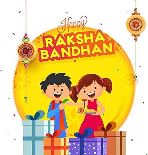 KNETLI Rakhi for Brother Set of 7 Rakhis with Roli Chawal Tika- Raksha Bandhan Rakhi Bracelet for Brother Rakhi 1 Set Rakhi for Bhaiya Bhai Rakhi Thread