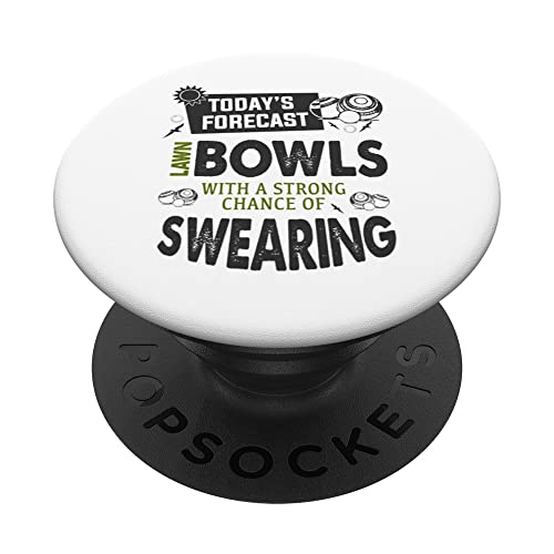 Novelty Lawn Bowls Idea For Women & Bowling Green PopSockets Swappable PopGrip