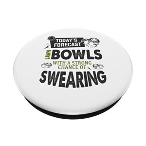 Novelty Lawn Bowls Idea For Women & Bowling Green PopSockets Swappable PopGrip