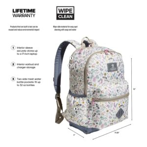 adidas Originals National 3.0 Backpack, Woodland Floral Chalk White/Wonder Beige/Onix Grey, One Size